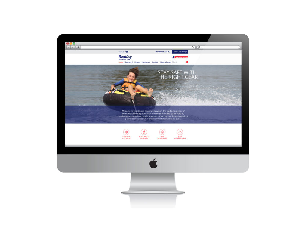 Boating Education Website – RedSpark Creative